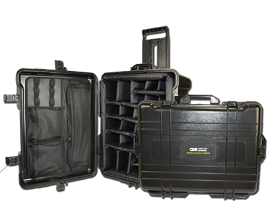 Black Extra Large Hard Shell Case with Padded Dividers and Lid Organiz ...